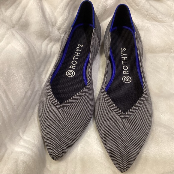 Rothy's | Shoes | Rothys The Point Cloud Grey Birdseye Knit Fabric ...